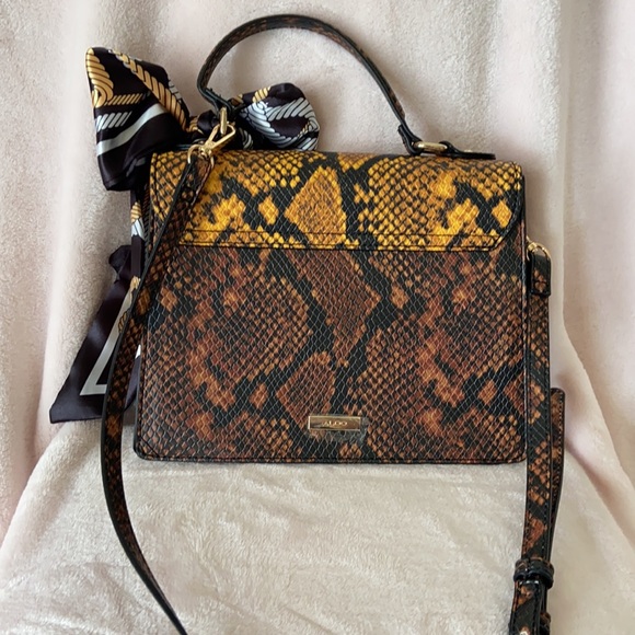Aldo | Bags | Aldo Glendaa Crossover Handbag Faux Snake Skin | Poshmark